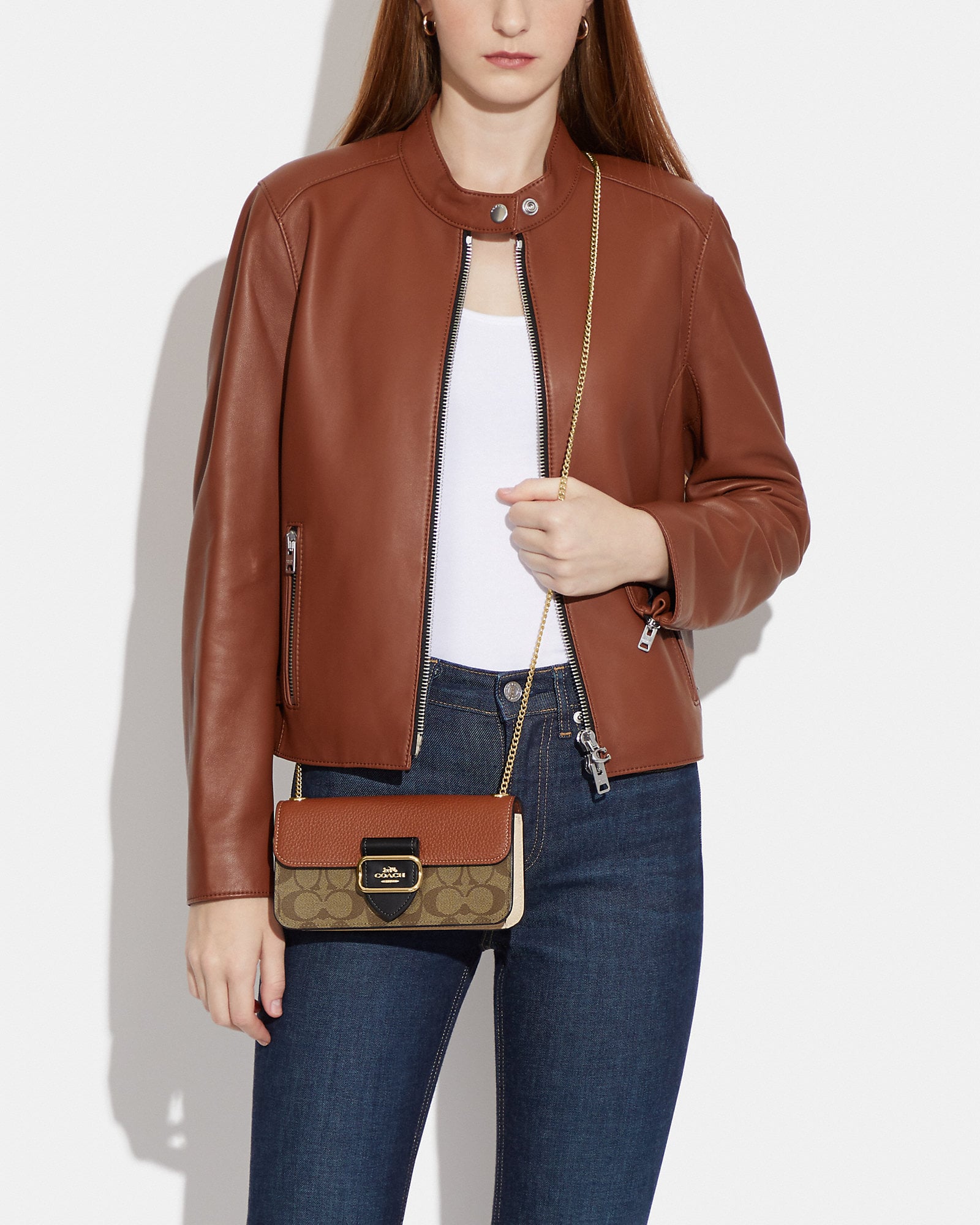 COACH MORGAN CROSSBODY IN COLORBLOCK SIGNATURE CANVAS - Bag Habits