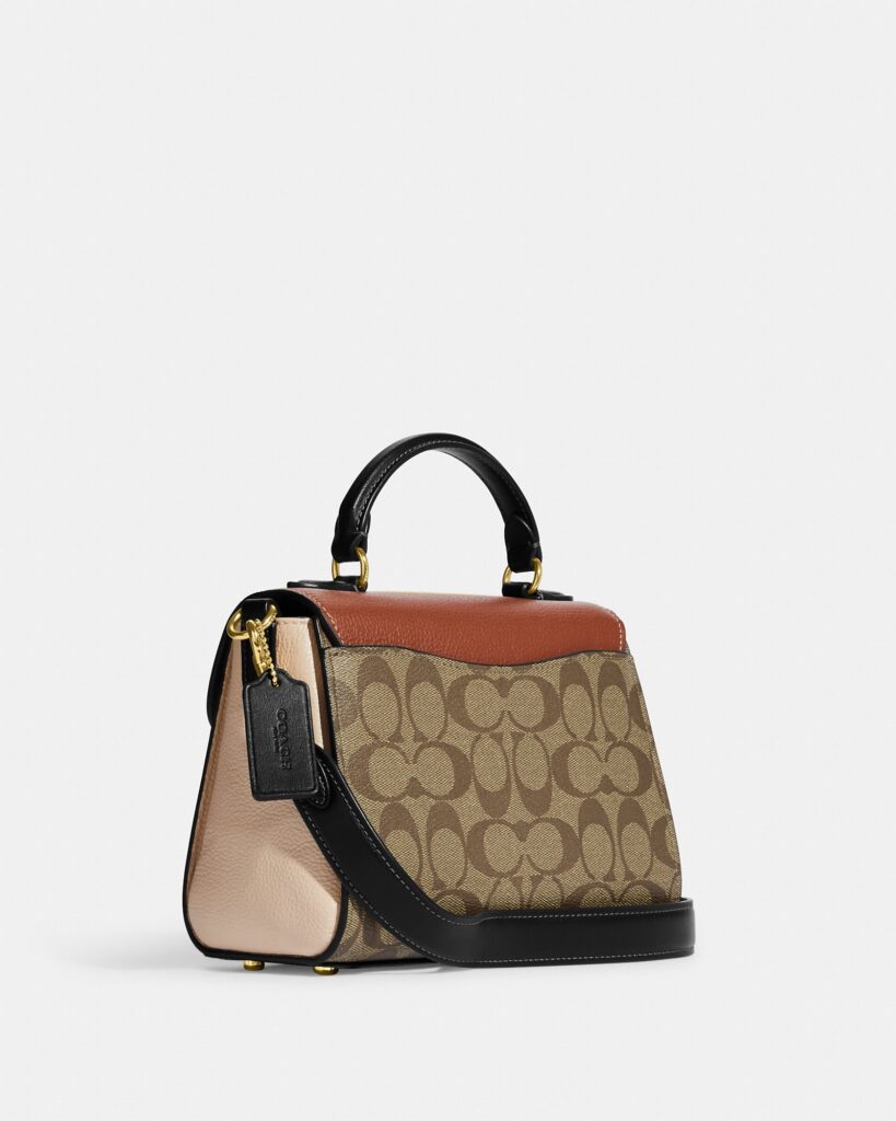 COACH MORGAN TOP HANDLE IN COLORBLOCK SIGNATURE CANVAS ( ETA 2 APRIL ...